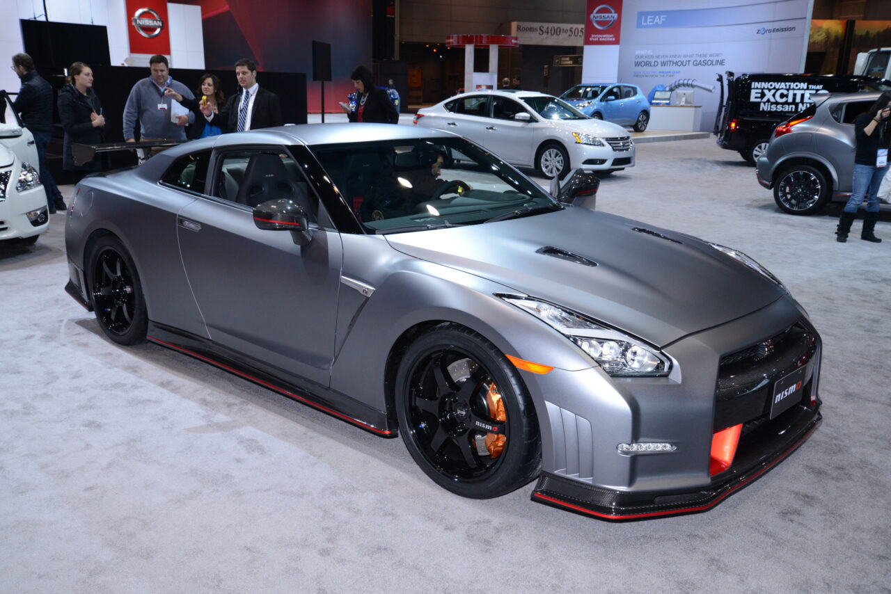Sleek Nissan GT-R Nismo in Showroom Wallpaper | Background FREE ...