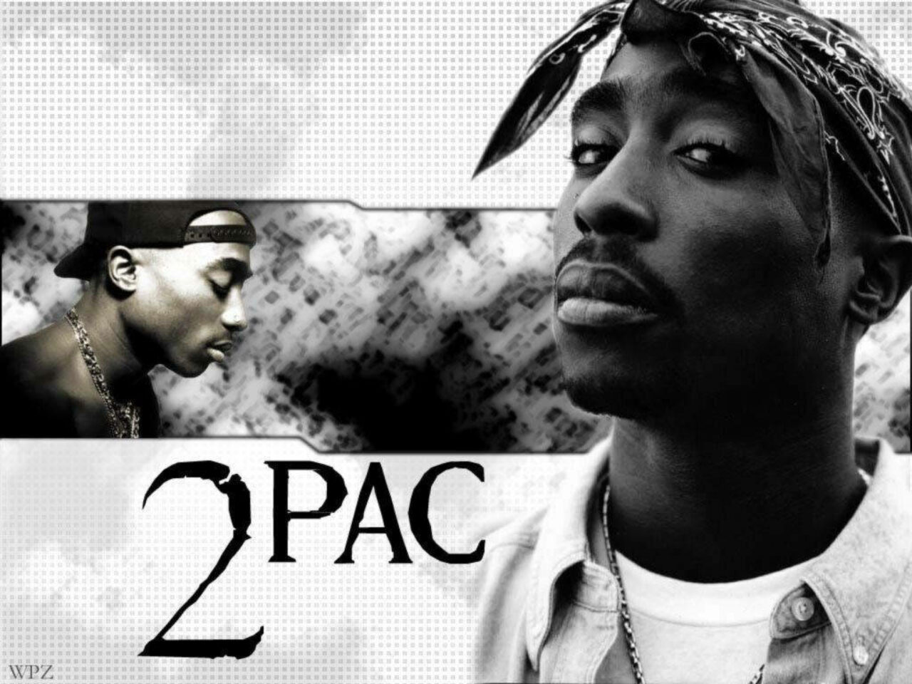 Iconic 2Pac Monochrome Wallpaper | Background FREE Download - Vulplex.com