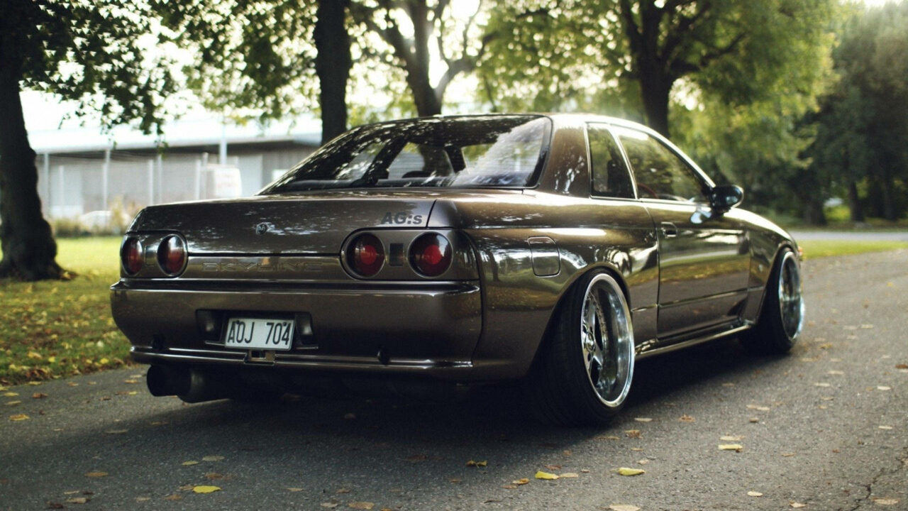 Sleek Nissan Skyline in JDM Scenery Wallpaper | Background FREE ...