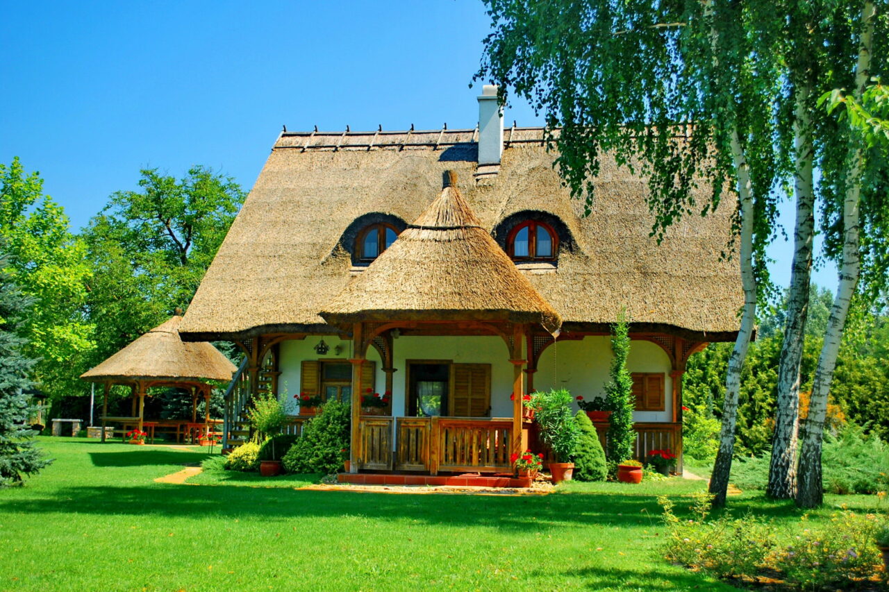 Tranquil Countryside Villa Retreat Wallpaper | Background FREE Download ...