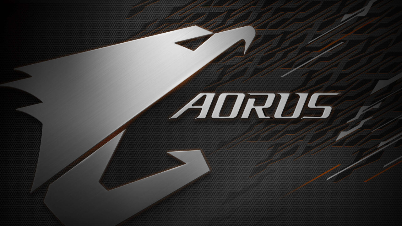 AORUS Sleek Metallic Logo on Dark Background Wallpaper | FREE Download ...
