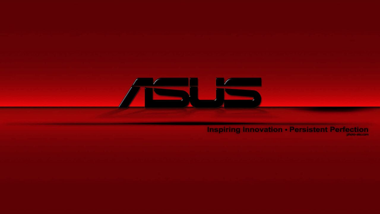 ASUS Bold Logo Red Black Gradient Inspiring Innovation Wallpaper ...