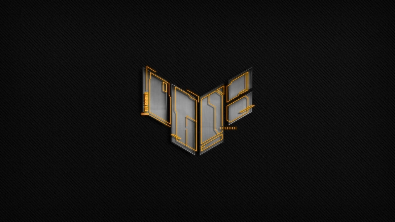 ASUS TUF Gaming Metallic Gold Logo Black Wallpaper | Background FREE ...