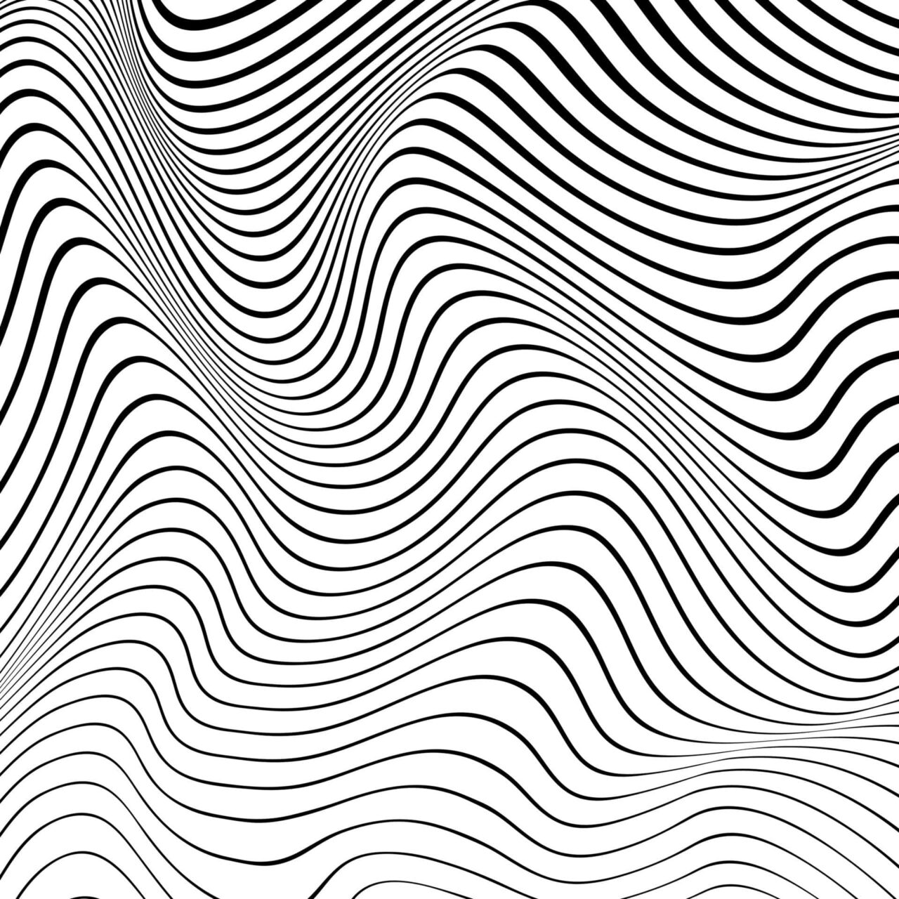 Dynamic Black and White Waves Wallpaper | Background FREE Download ...