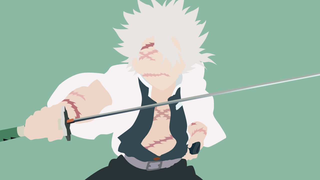 Resilient Warrior with Sword Abstract Wallpaper | Background FREE ...