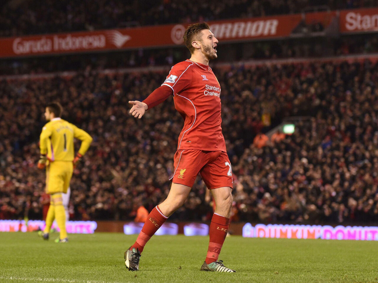 Adam Lallana Liverpool Victory Celebration Wallpaper | Background FREE ...