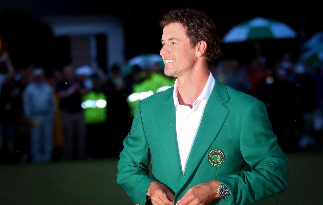 Adam Scott Smiling Side Profile in Green Jacket Wallpaper | Background ...