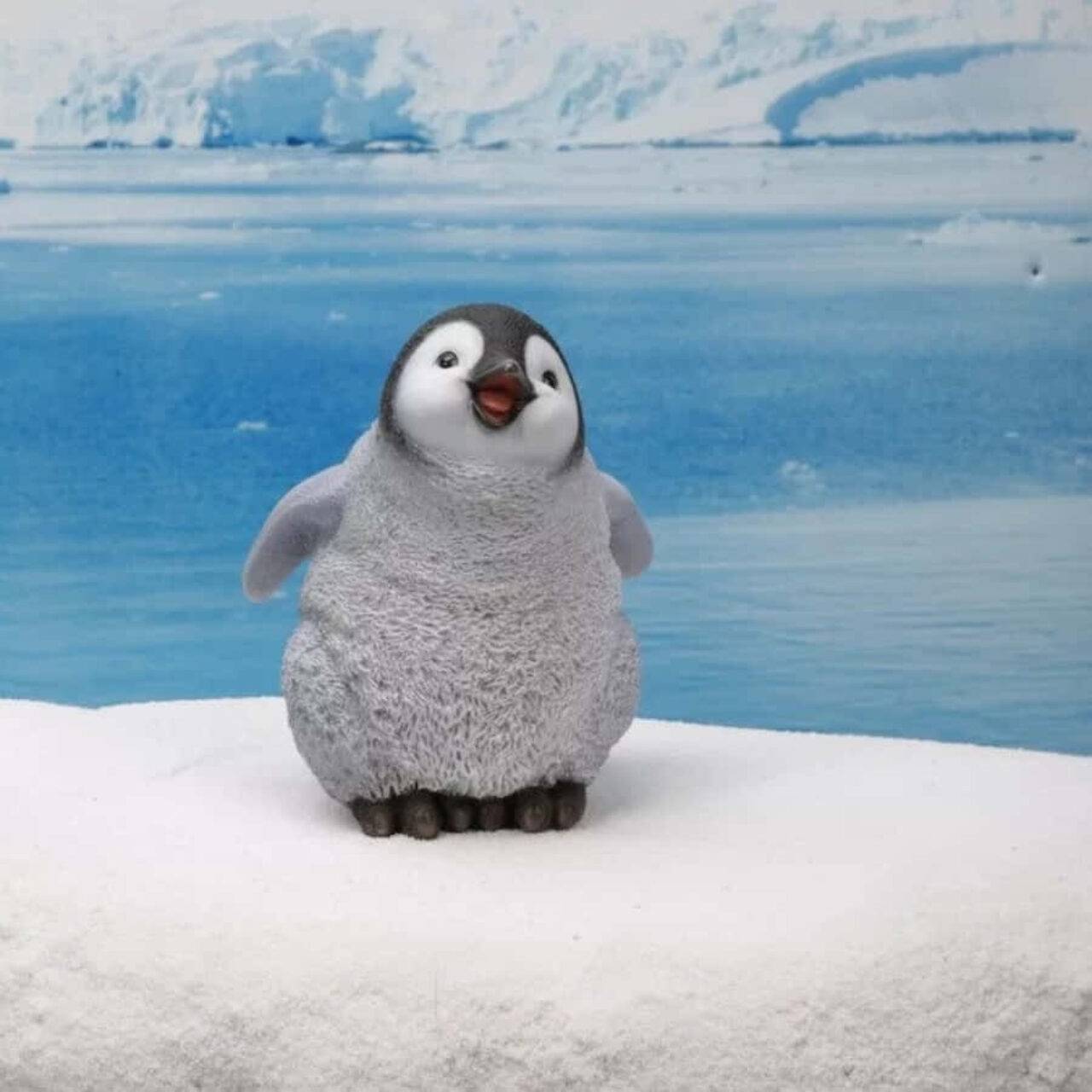 Adorable Baby Penguin on Snowy Landscape Wallpaper | Background FREE ...