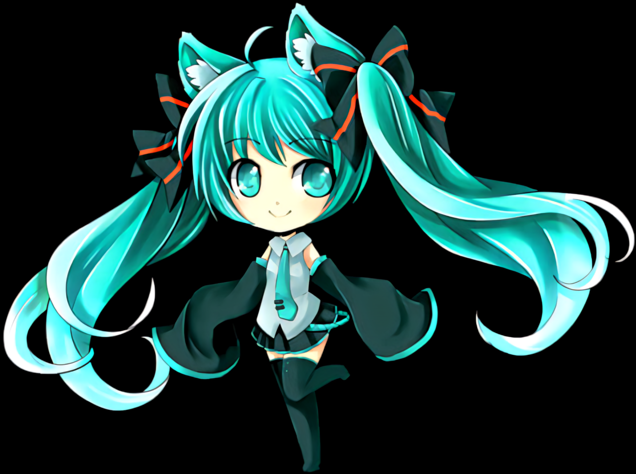 Chibi Hatsune Miku Cute Wallpaper | Background FREE Download - Vulplex.com