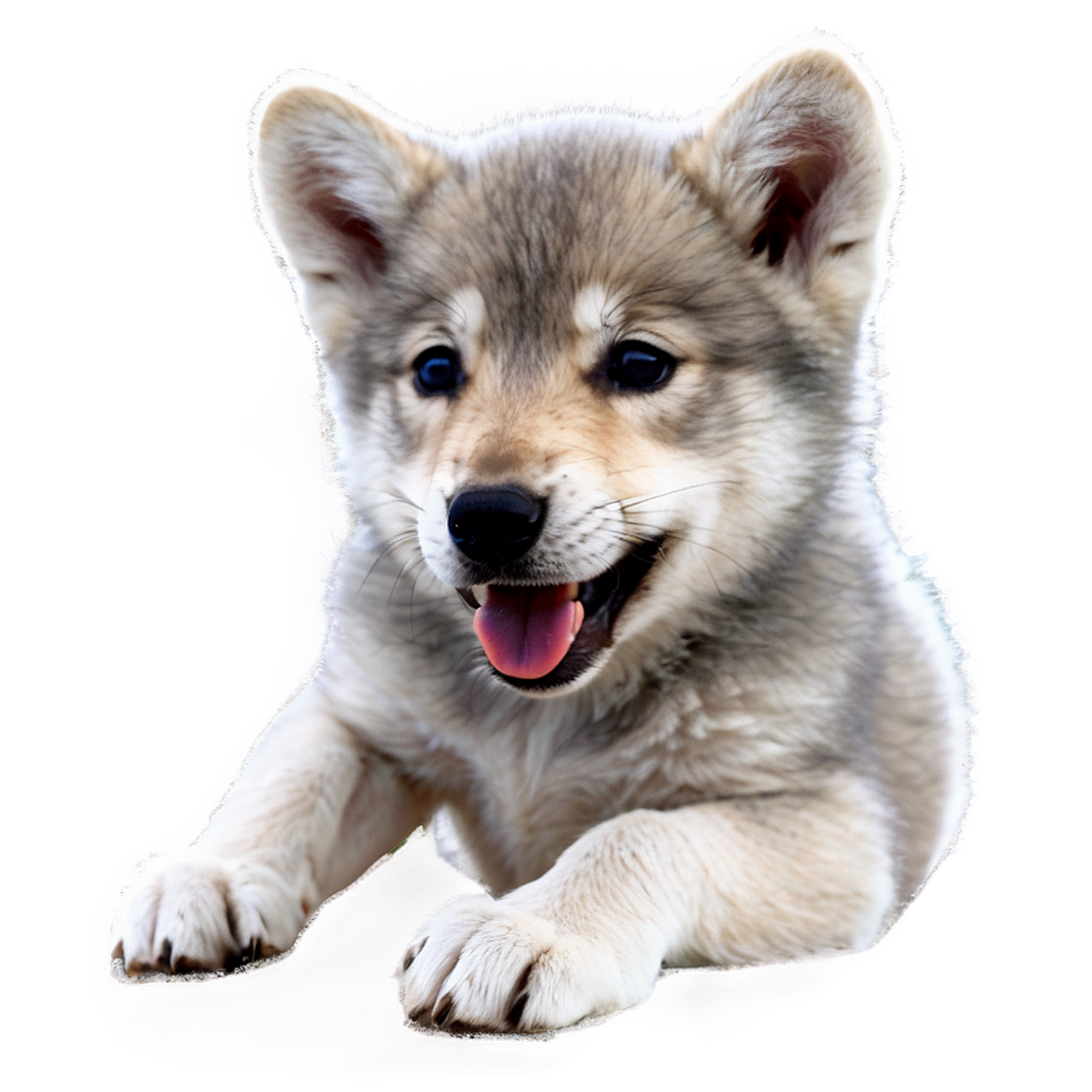 Adorable Wolf Pup Playfulness Wallpaper | Background FREE Download ...
