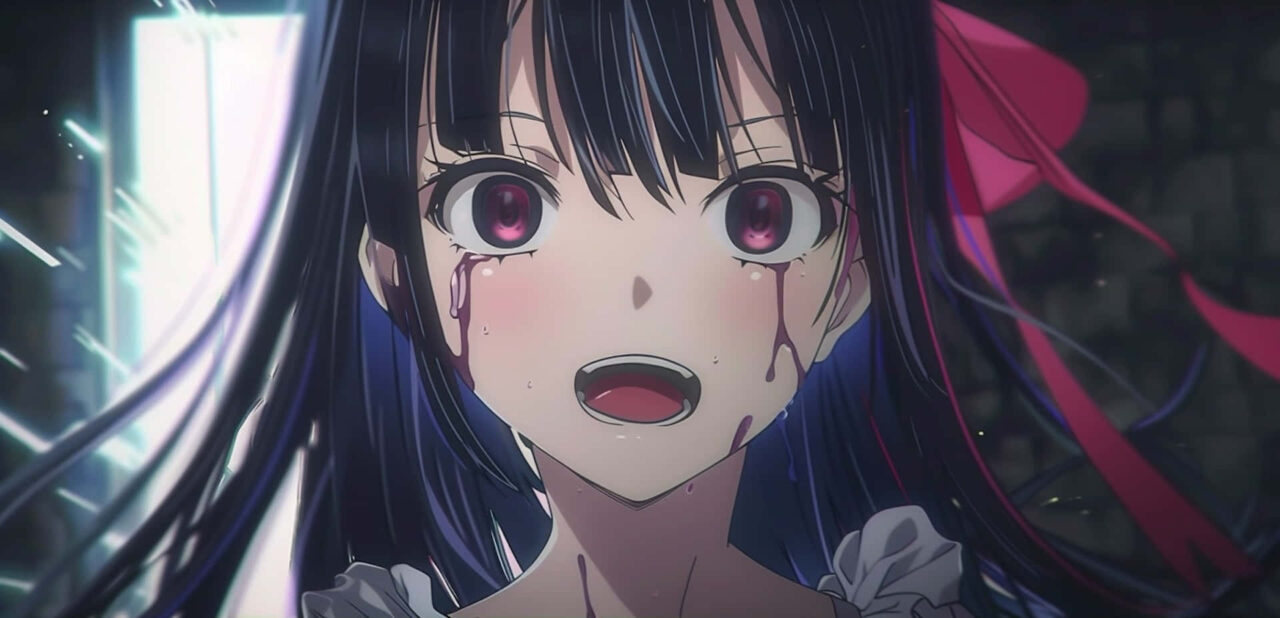 Ai Hoshino Red Eyes Intense Shock Anime Wallpaper | Background FREE ...