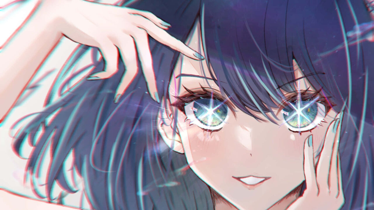 Akane Kurokawa Sparkling Eyes Vibrant Anime Wallpaper | Background FREE ...