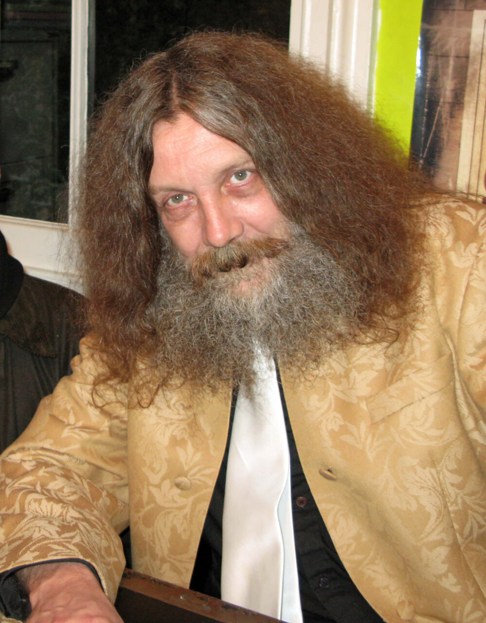 Alan Moore Iconic Portrait Long Hair Beard Wallpaper | Background FREE ...
