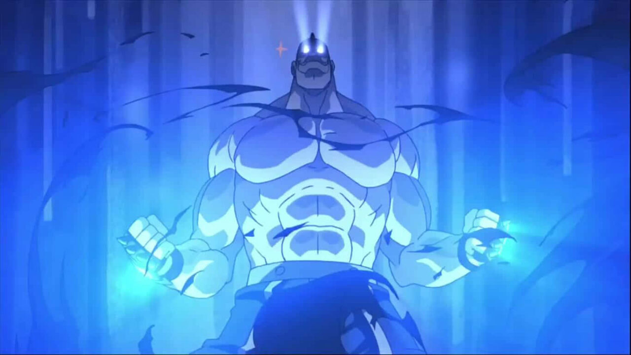 Alex Louis Armstrong Blue Energy Power Fullmetal Alchemist Wallpaper ...