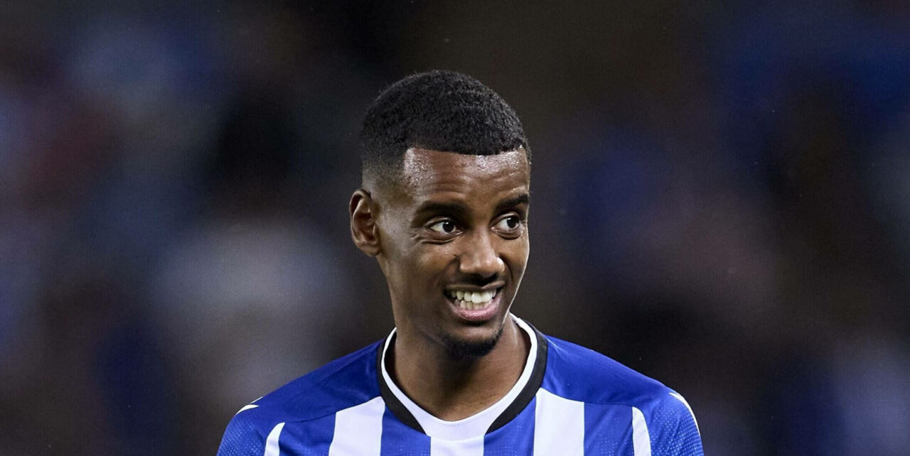 Alexander Isak Blue White Jersey Football Wallpaper | Background FREE ...