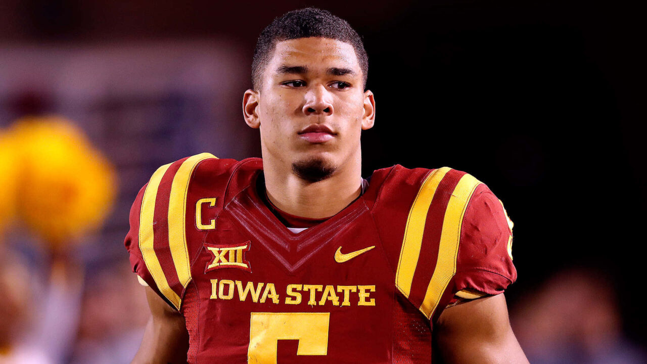 Allen Lazard Iowa State Football Captain Uniform Wallpaper | Background ...