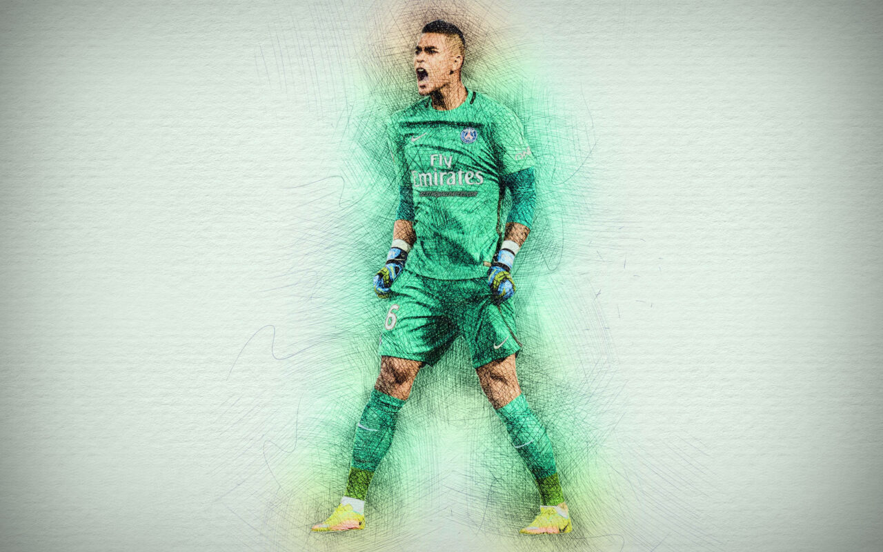 Alphonse Areola Victorious Pose Goalkeeper Kit Wallpaper | Background ...
