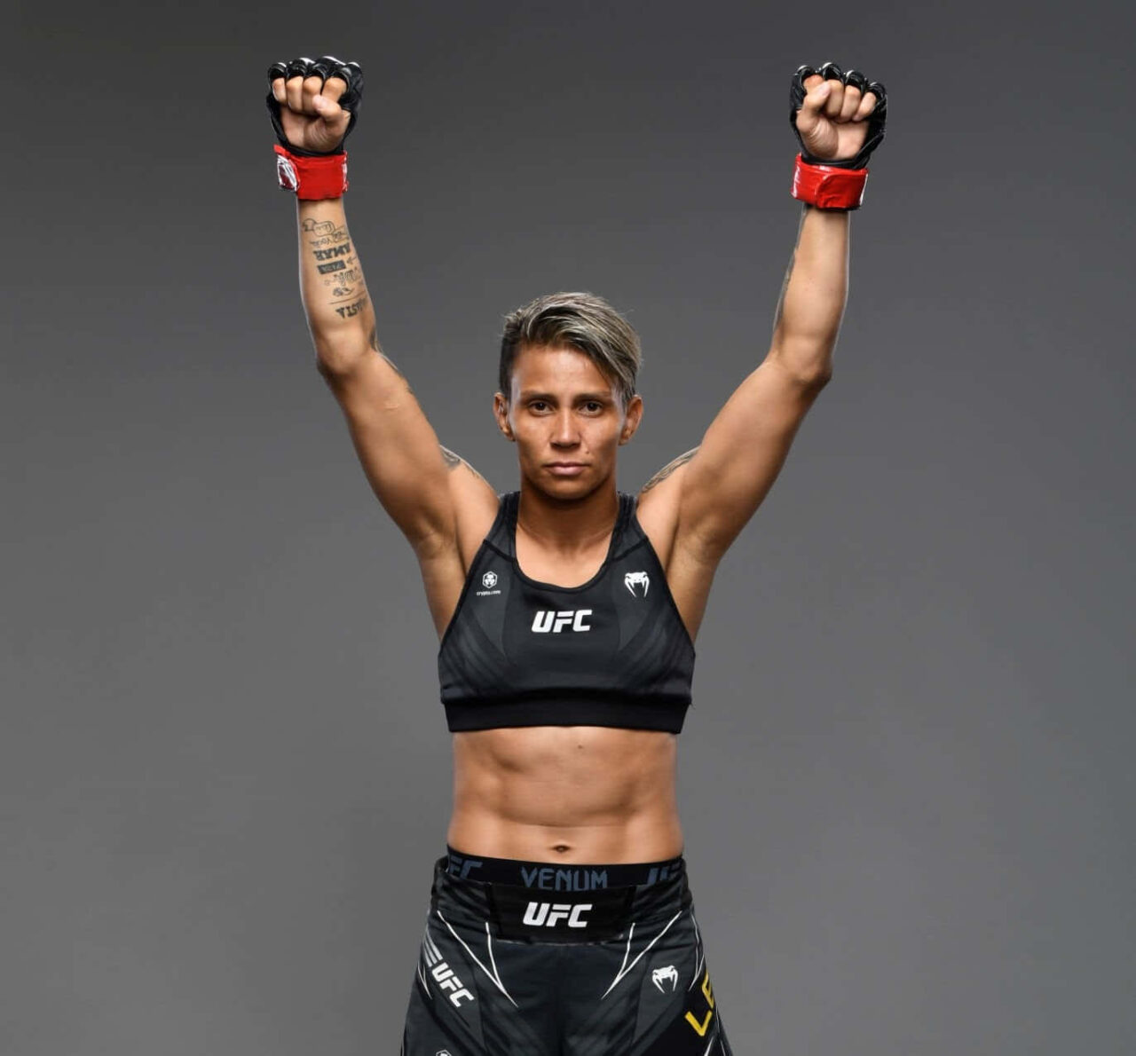 Amanda Lemos UFC Victory Pose Strength Determination Wallpaper ...