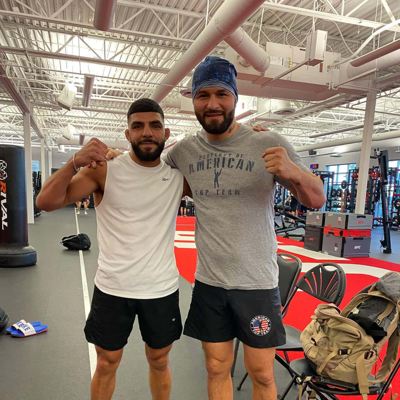Amir Albazi Training with Fighter Gym Fight Ring Wallpaper | Background ...
