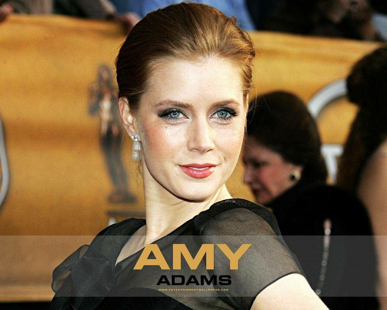 Amy Adams Elegant Portrait Radiant Smile Wallpaper | Background FREE ...