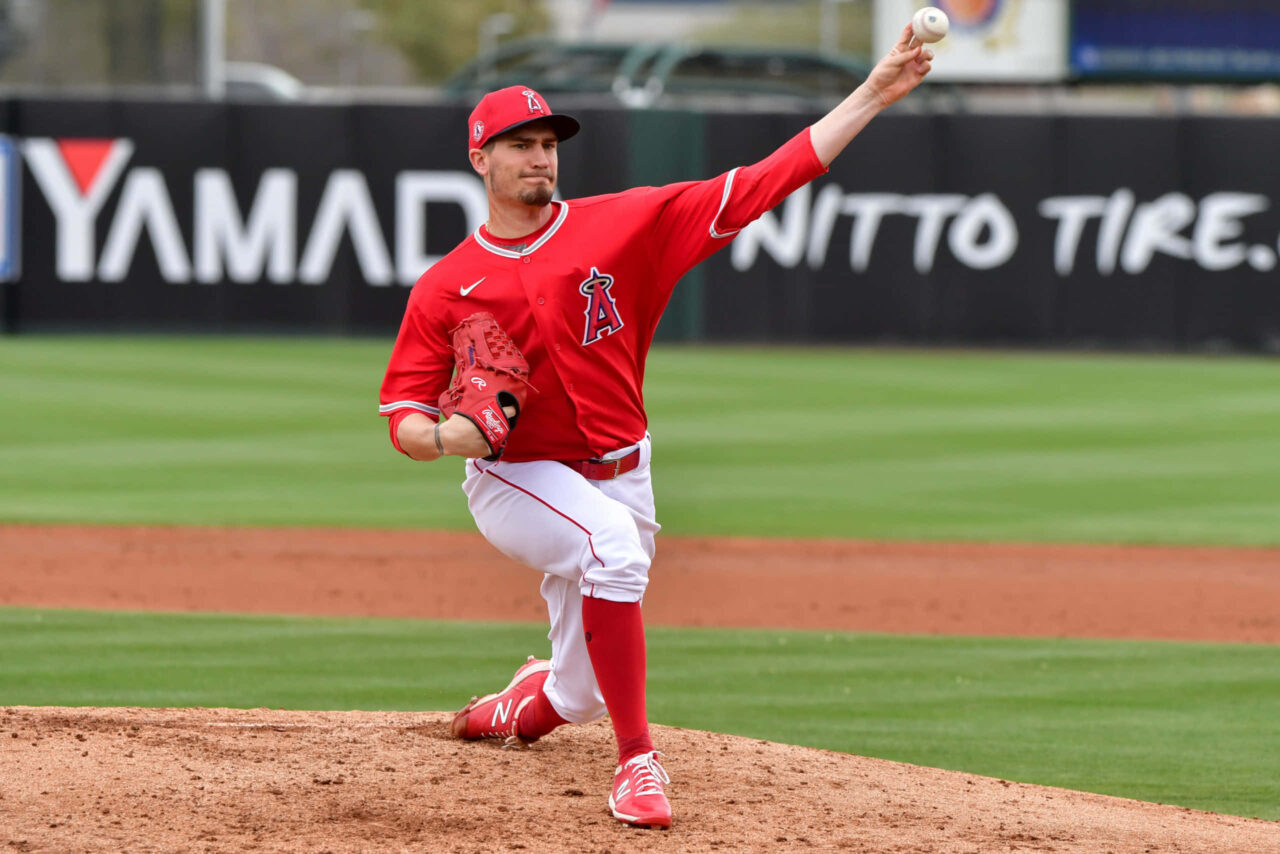 Andrew Heaney Pitching in Angels Uniform Action Wallpaper | Background ...