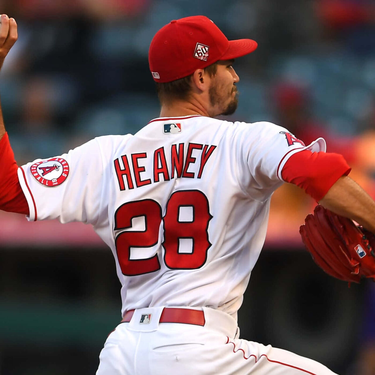 Andrew Heaney Pitching in Los Angeles Angels Uniform Wallpaper ...