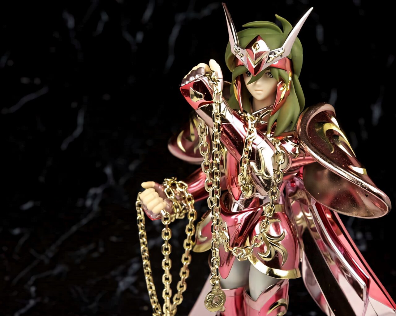 Andromeda Shun Pink Armor Saint Seiya Wallpaper | Background FREE ...