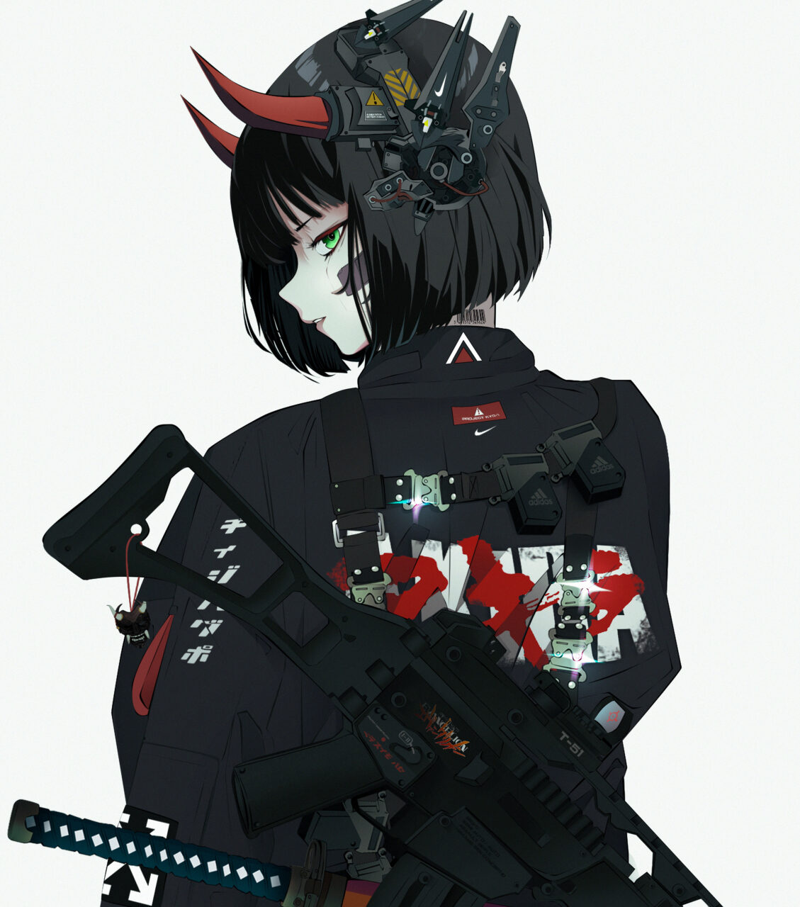 Cyborg Warrior Anime Art Wallpaper | Background FREE Download - Vulplex.com