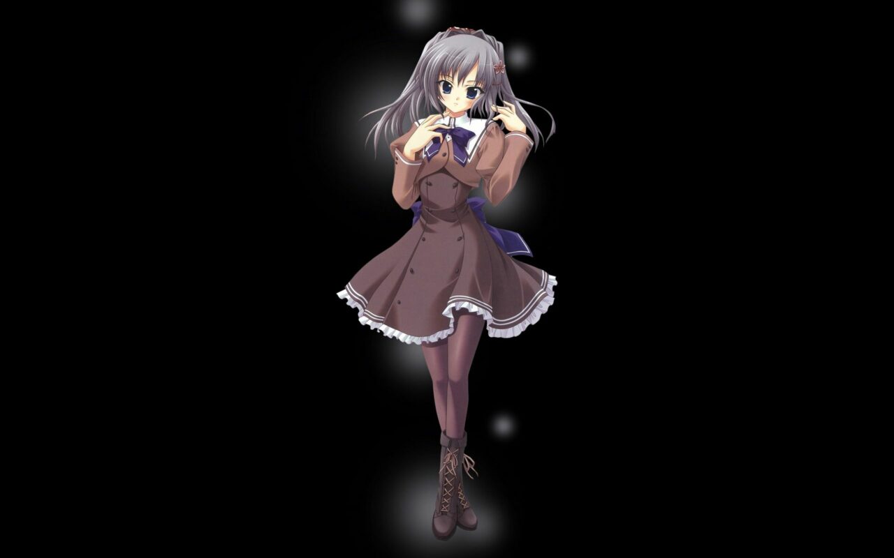 Charming Anime Girl at Dusk Wallpaper | Background FREE Download ...