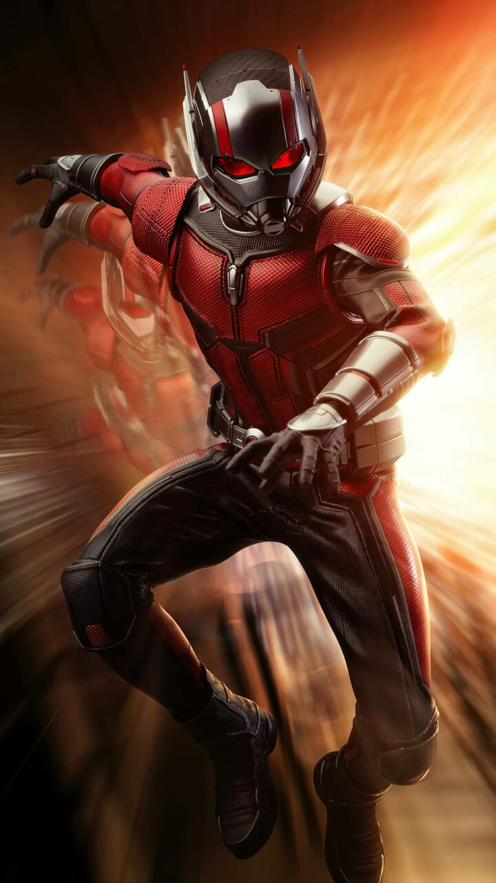 Ant Man Red and Black Suit Speed Action Wallpaper | Background FREE ...