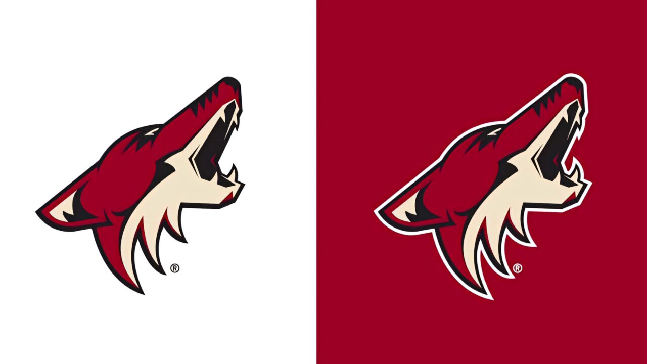 Arizona Coyotes Kachina Logo Red White Bold Wallpaper | Background FREE ...