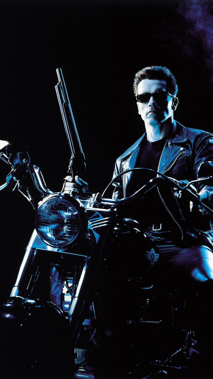 Terminator Arnold Schwarzenegger Motorcycle Shotgun Leather Jacket ...