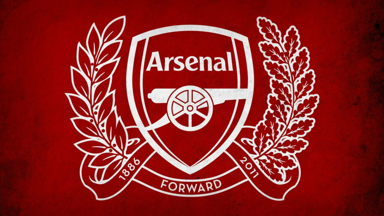 2011 Arsenal FC Crest Red Laurel Oak Leaves Wallpaper | Background FREE ...