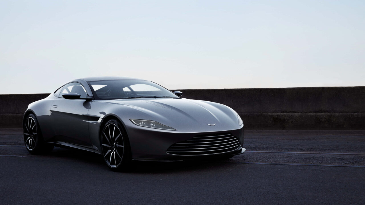 Aston Martin Vantage Luxury Design Under Clear Sky Wallpaper ...