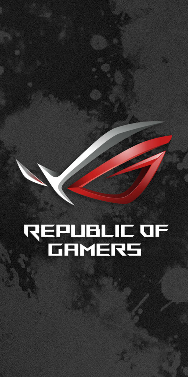 Asus ROG Silver Red Logo on Black Textured Wallpaper | Background FREE ...