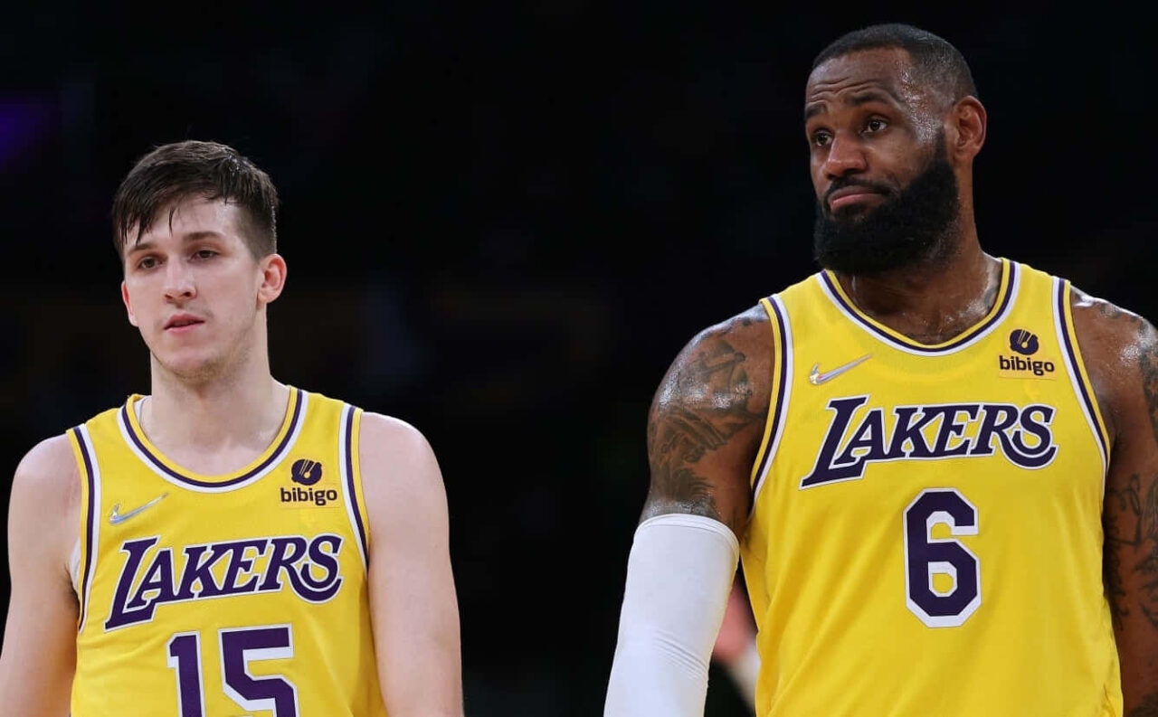 Austin Reaves and LeBron James Lakers Game Ready Wallpaper | Background ...