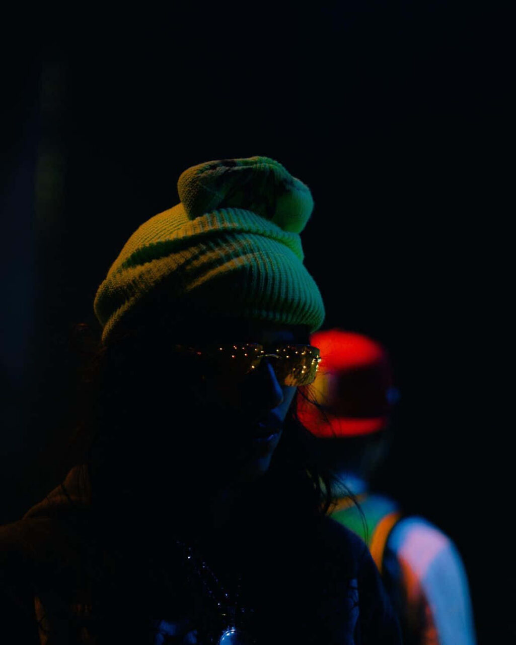 BabyTron Neon Green Beanie Moody Low-Light Wallpaper | Background FREE ...