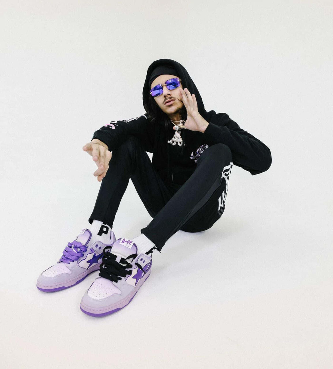 BabyTron Streetwear Pose on White Background Wallpaper | FREE Download ...