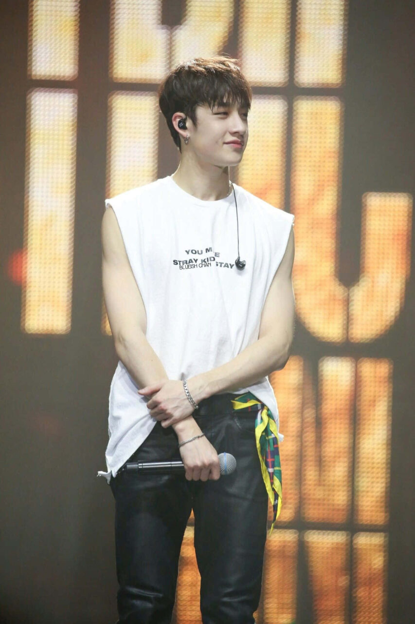 Bang Chan Stray Kids 3Racha Concert Stage Wallpaper | Background FREE ...