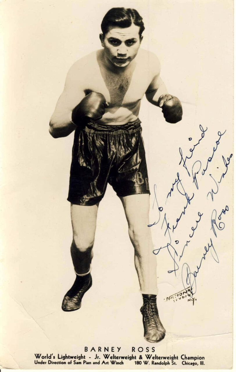 Barney Ross Classic Fighting Stance Champion Wallpaper | Background ...
