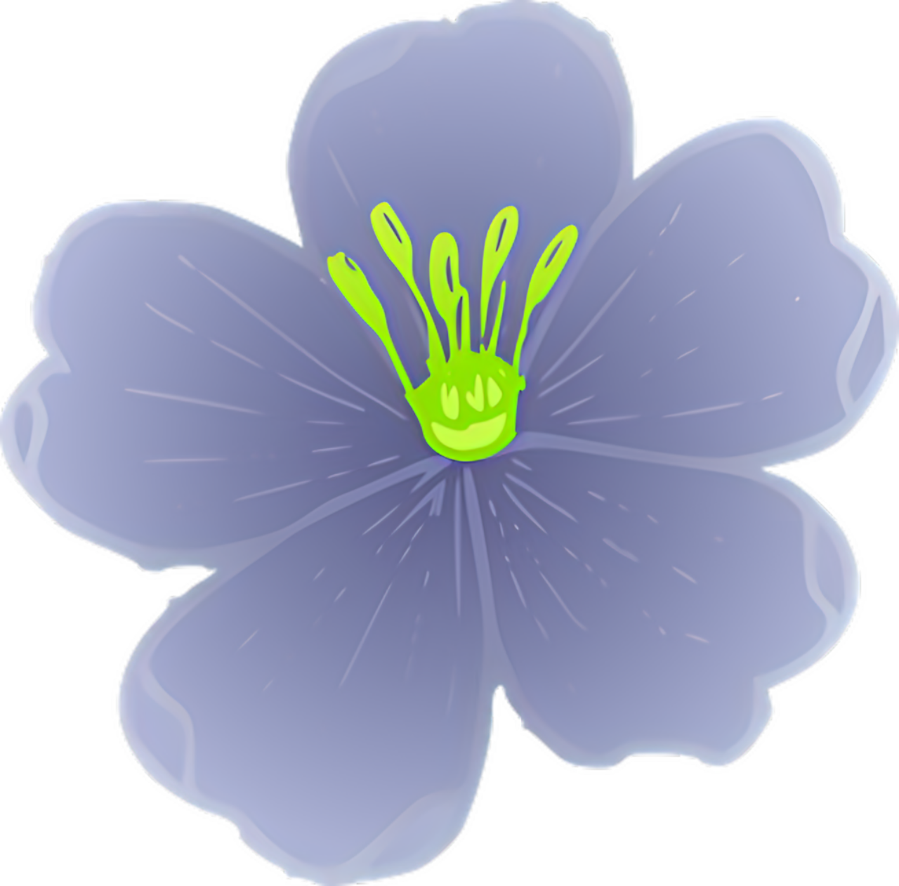 Calm Blue Flower Illustration Wallpaper | Background FREE Download ...