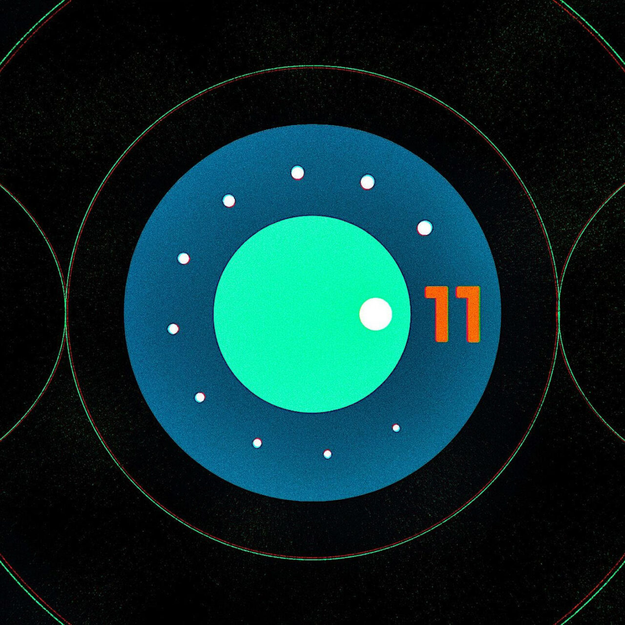 Modern Android 11 Circular Logo Wallpaper | Background FREE Download ...