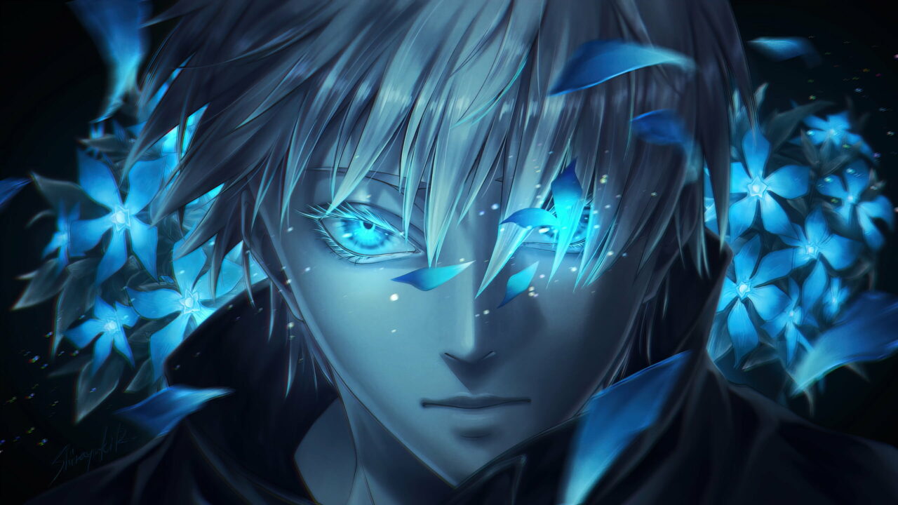 Satoru Gojo: Enigmatic Blue-Eyed Anime Character Wallpaper | Background ...