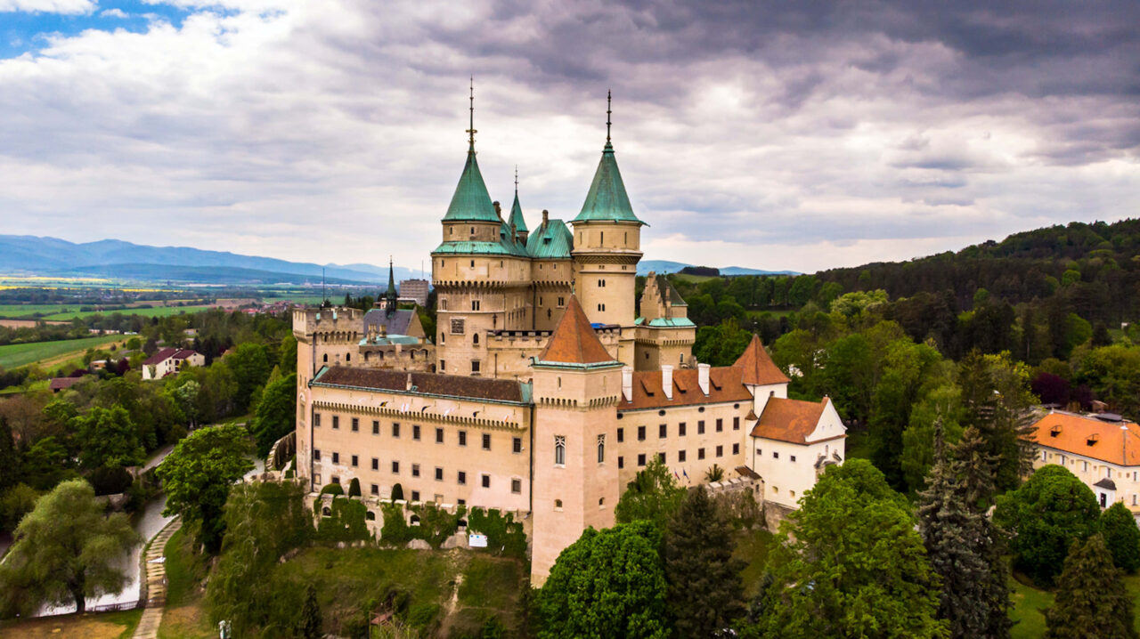 Bojnice Castle Slovakia Blue Sky Medieval Fortress Wallpaper ...