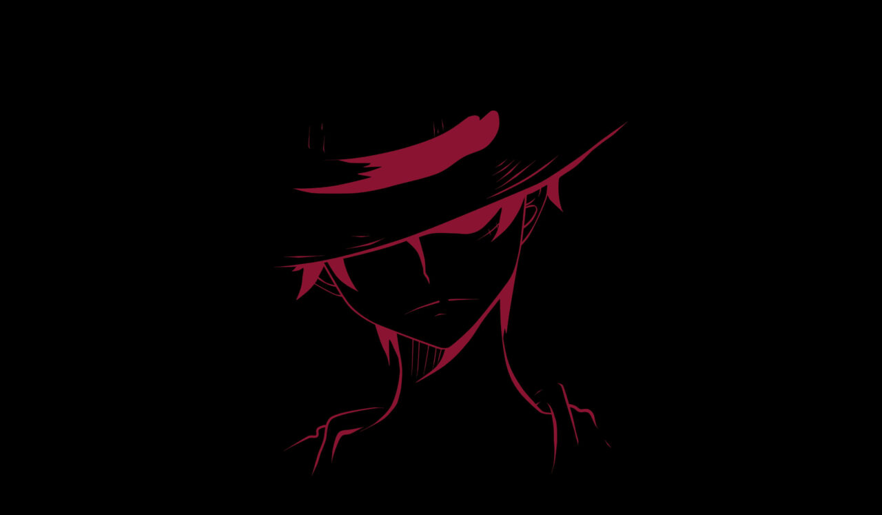 Captivating Red Luffy Line Art Wallpaper - One Piece. | Background FREE ...