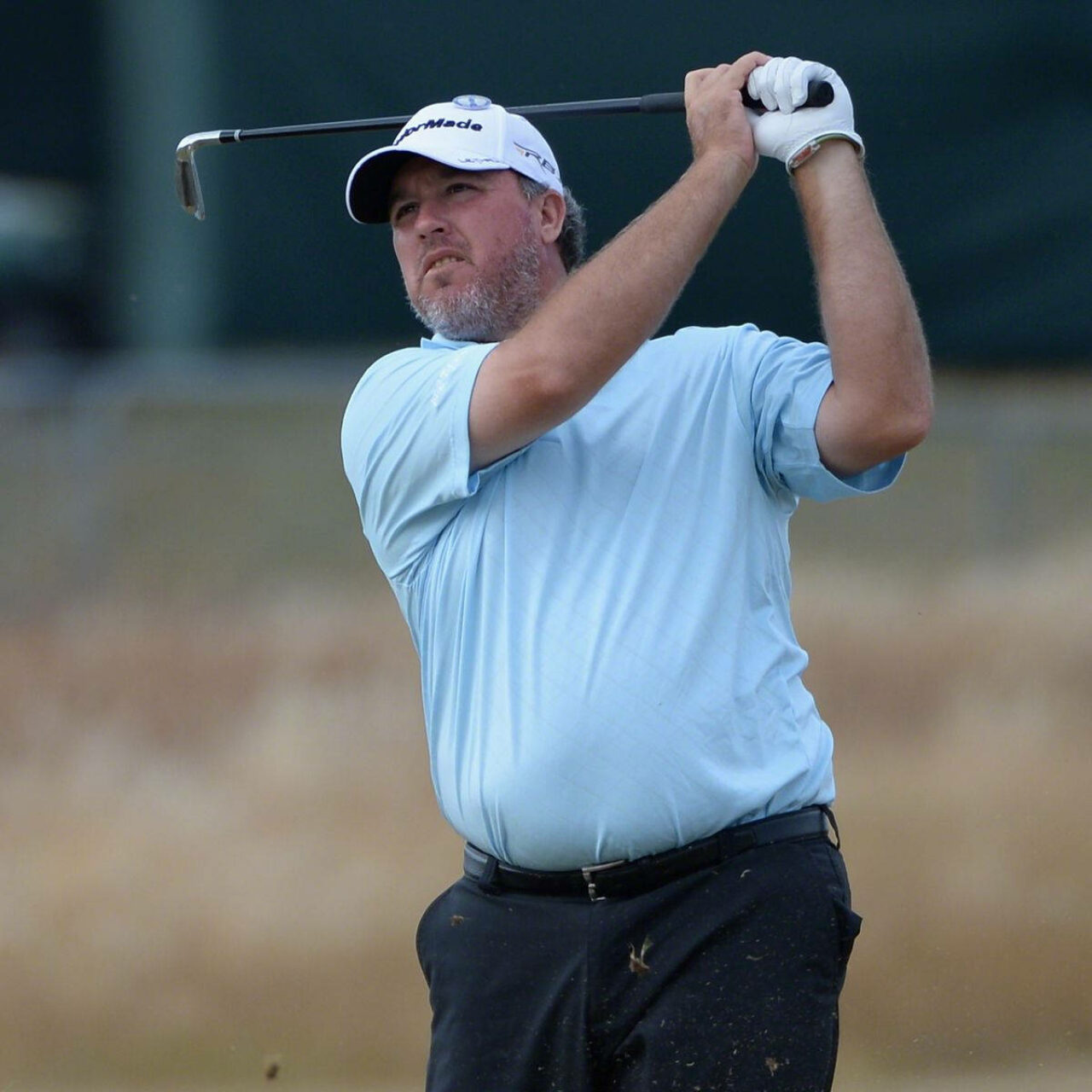 Boo Weekley Mid-Swing Golf Focused Expression Wallpaper | Background ...