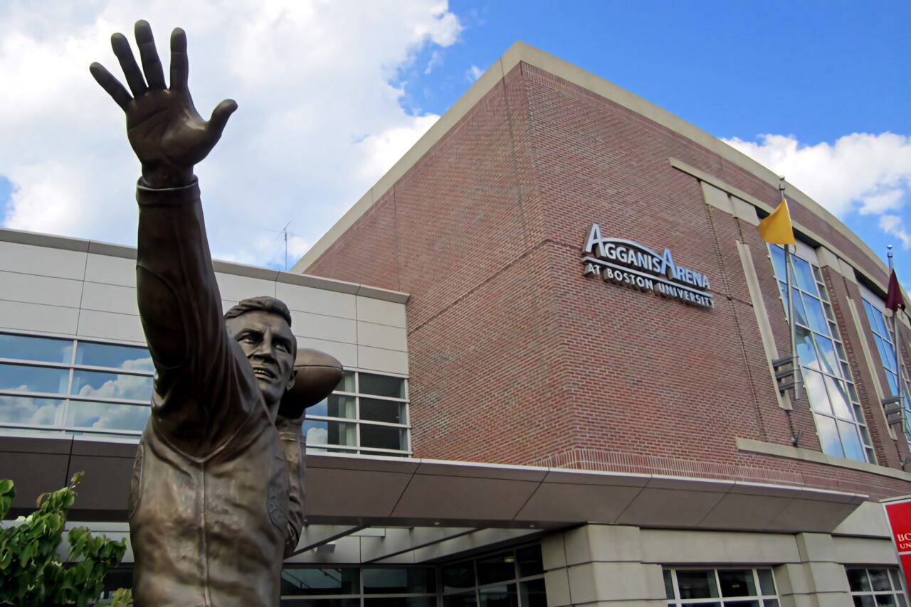 Boston University Agganis Arena Football Statue Wallpaper | Background ...