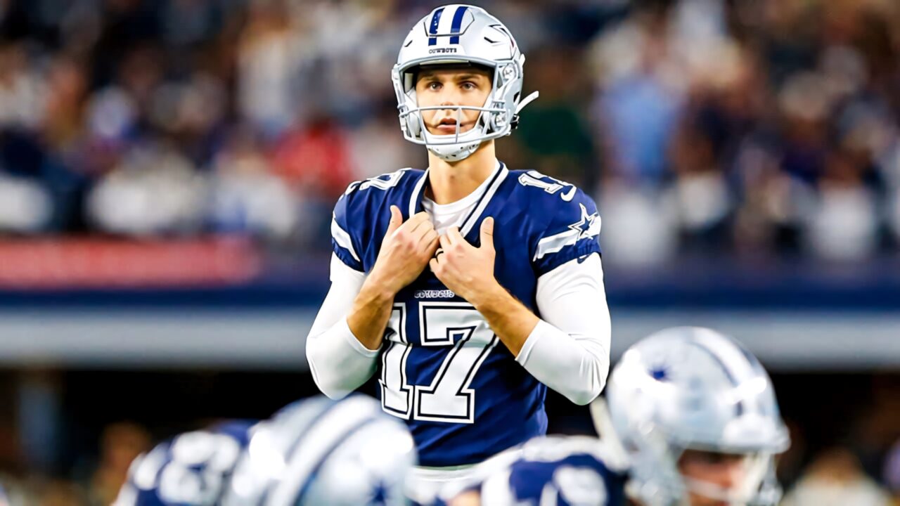 Brandon Aubrey Dallas Cowboys NFL Game Action Wallpaper | Background ...