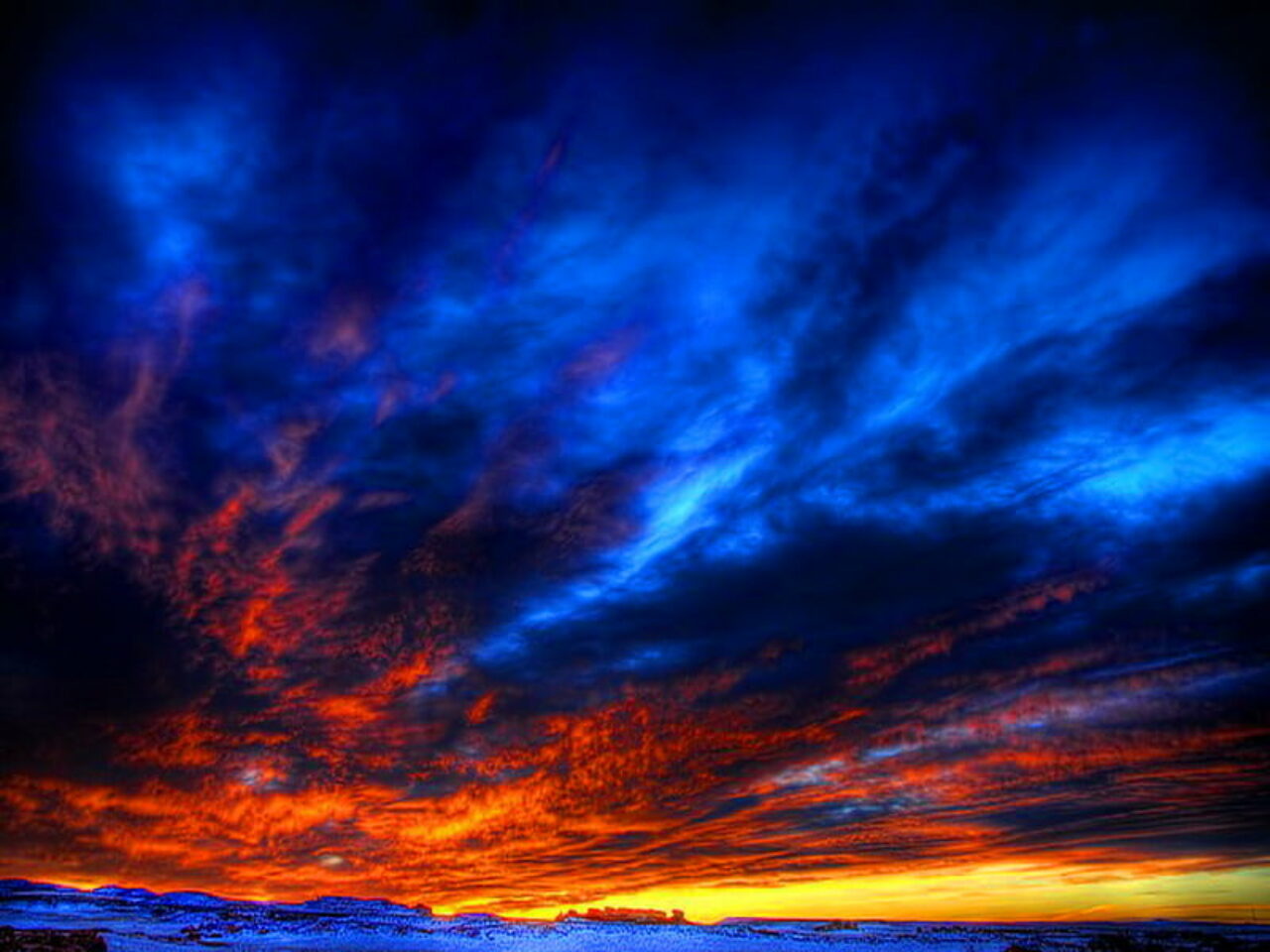 Vibrant Sunset Sky Beauty Wallpaper | Background FREE Download ...