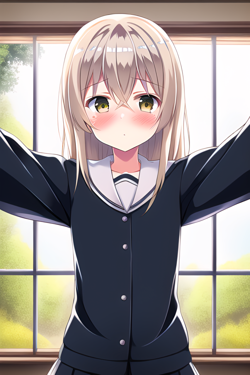 Cheerful Anime Girl Selfie Wallpaper | Background FREE Download ...